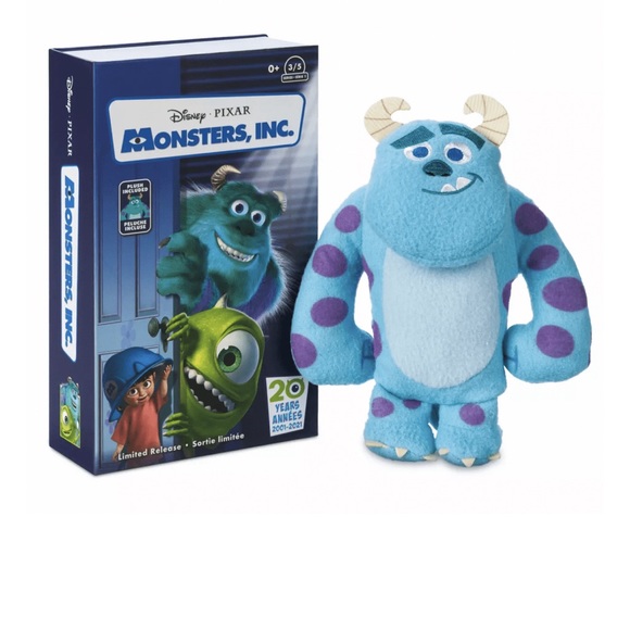 Disney | Toys | Disney Parks Monsters Inc Sulley Vhs Plush Box | Poshmark